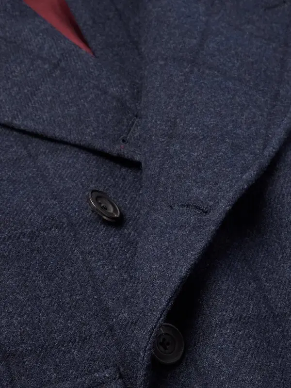 Rubinacci Ulster Double-breasted Checked Wool Coat