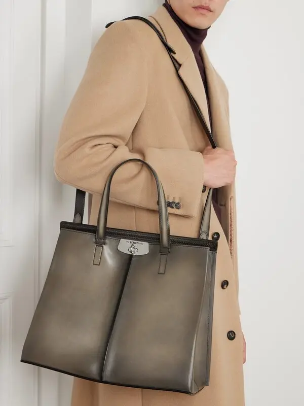 Berluti Luti 38 Venezia Leather Tote