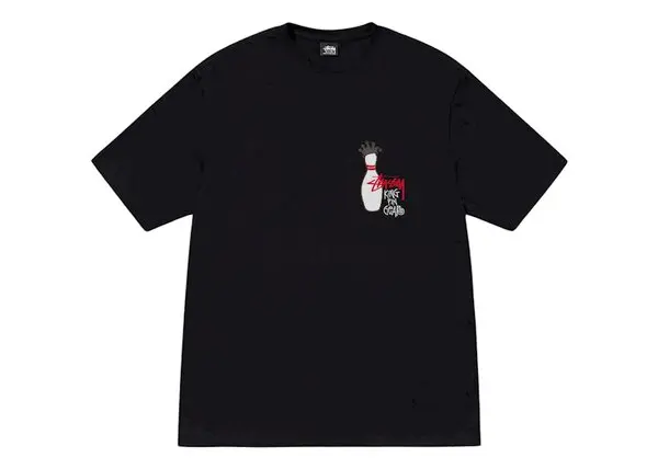 StÜssy Kingpin Pigment Dyed T-shirt - Black