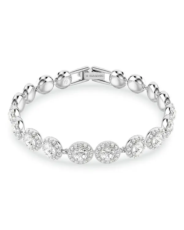 SWAROVSKI Una Crystal Halo Flex Bracelet - Silver
