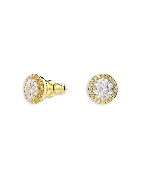SWAROVSKI Una Crystal Halo Stud Earrings - Gold