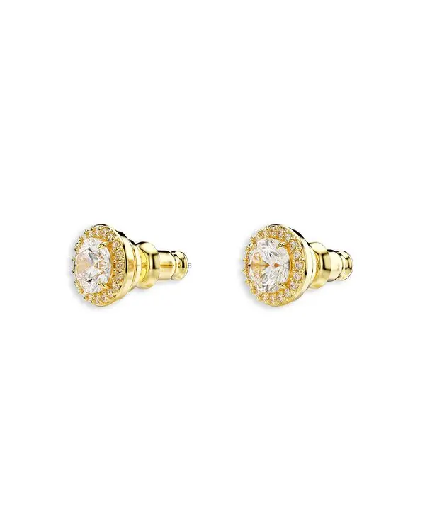 SWAROVSKI Una Crystal Halo Stud Earrings - Gold