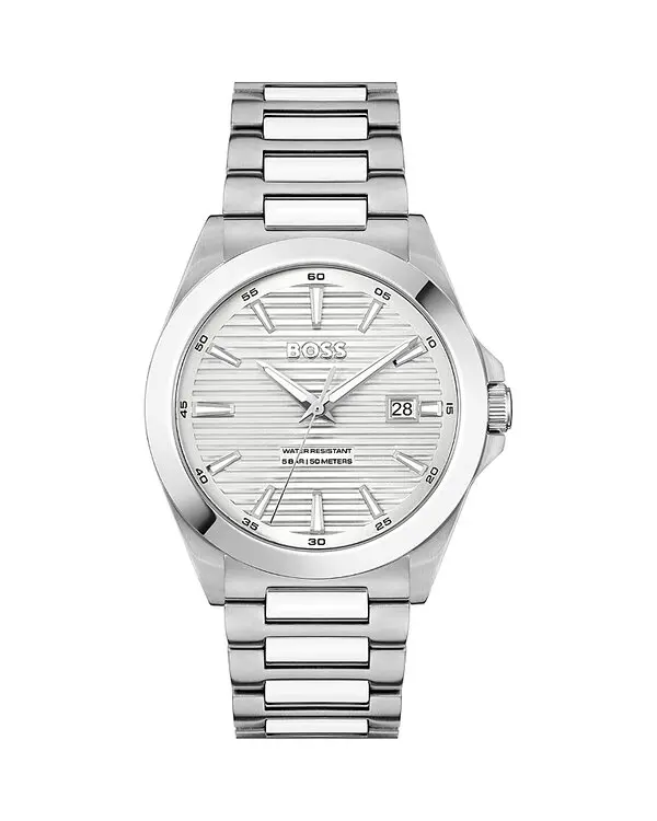 Hugo Boss Strike Bracelet Watch, 41mm - Silver