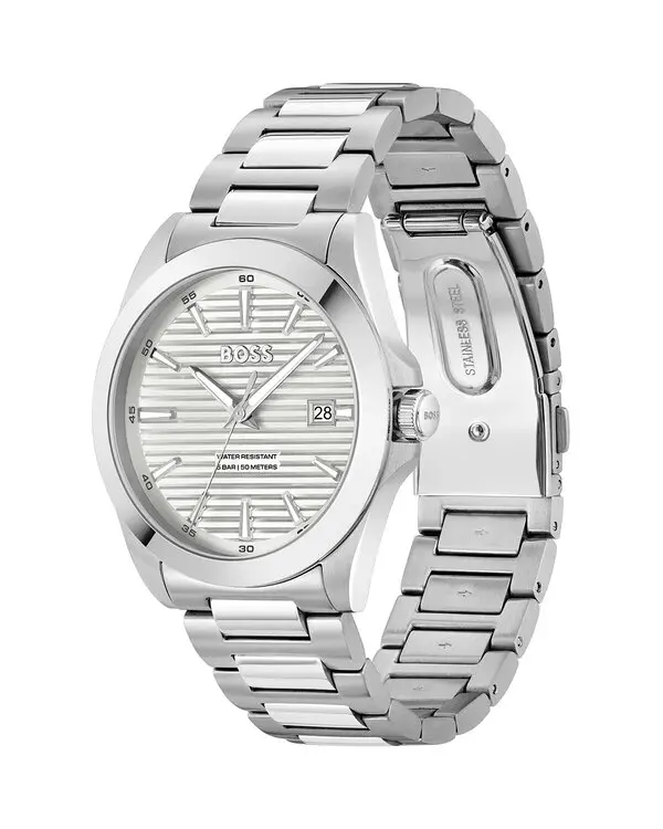 Hugo Boss Strike Bracelet Watch, 41mm - Silver