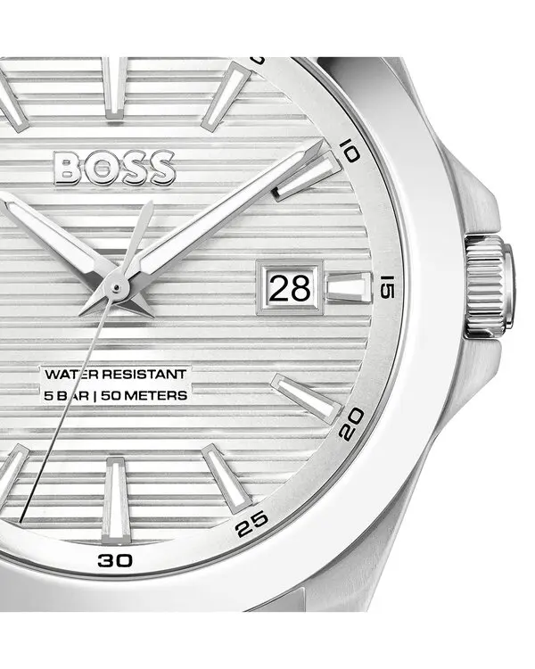 Hugo Boss Strike Bracelet Watch, 41mm - Silver