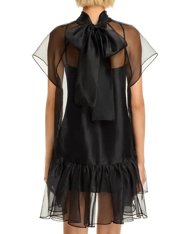 Simkhai Beaux Tiered Mini Dress - Black
