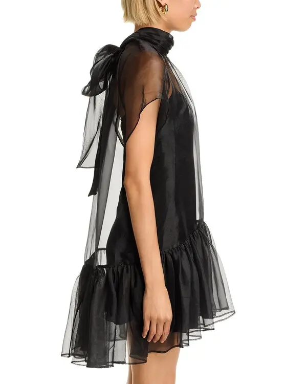 Simkhai Beaux Tiered Mini Dress - Black