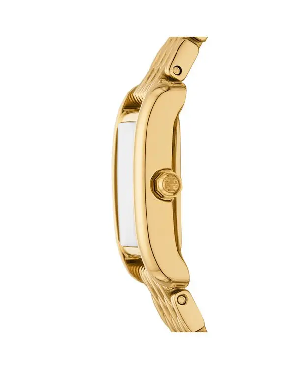 Tory Burch The Small Eleanor Stainless Steel Watch - White/gold