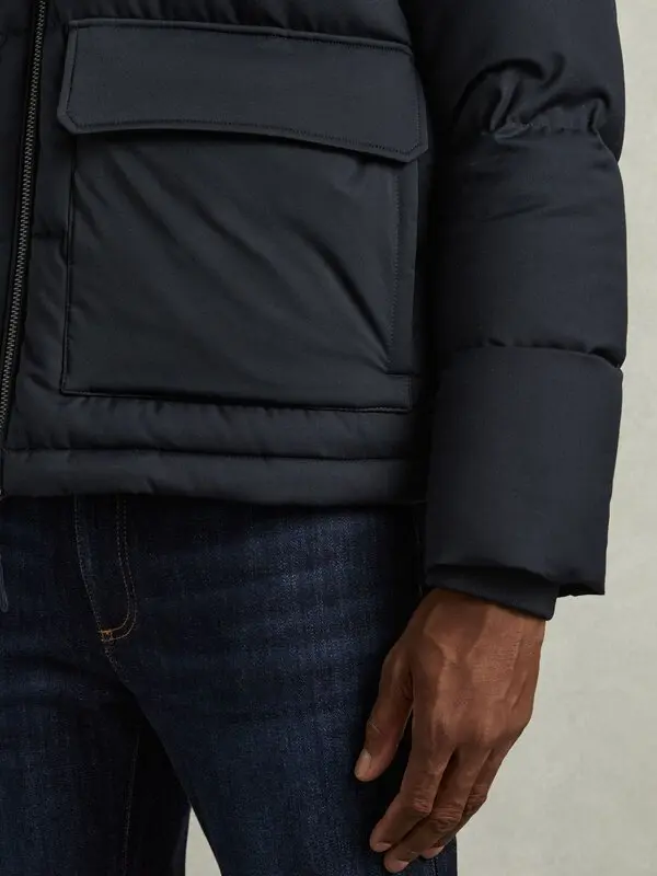 REISS Carston Patch-pocket Quilted Puffer Jacket