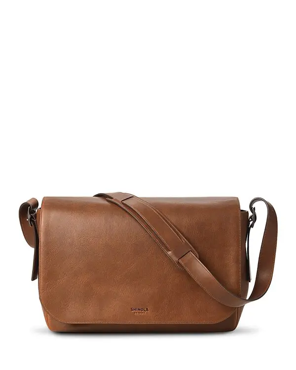 Shinola Runwell Messenger Navigator - Medium Brown