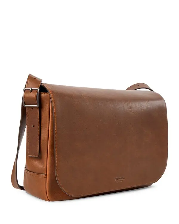 Shinola Runwell Messenger Navigator - Medium Brown