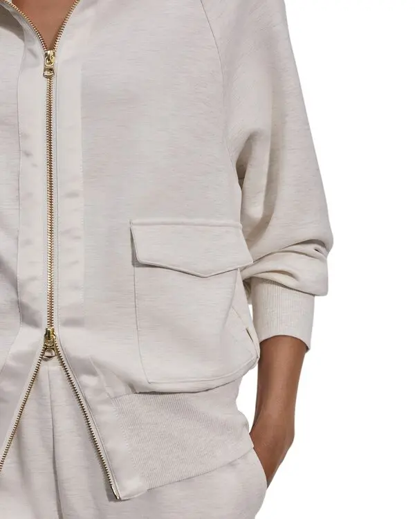 Varley Roxbury Zip Jacket - Ivory Marl