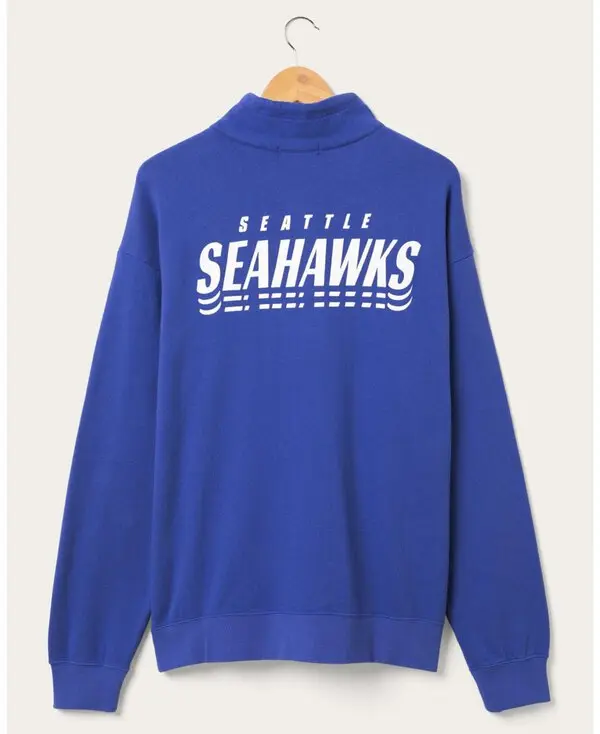 Junk Food Clothing Nfl Seattle Seahawks Mock 1/4 Button Up