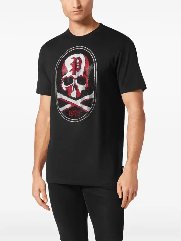 Philipp Plein Skull&bones-patch Cotton T-shirt
