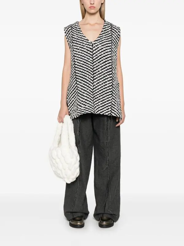 JW Anderson Chevron-knit Top