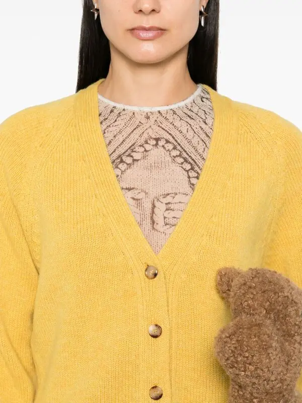 Moschino 100% Shrunk Virgin Wool Cardigan