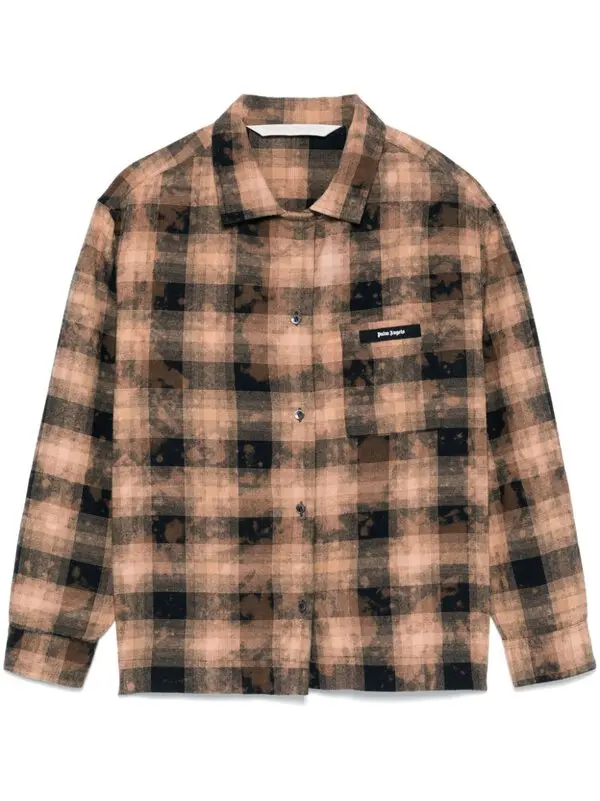 Palm Angels Logo-patch Check Shirt