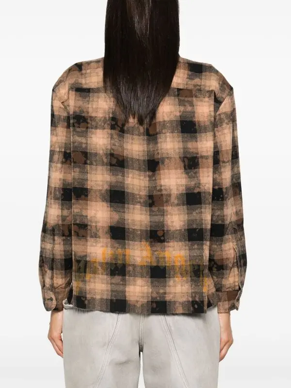 Palm Angels Logo-patch Check Shirt