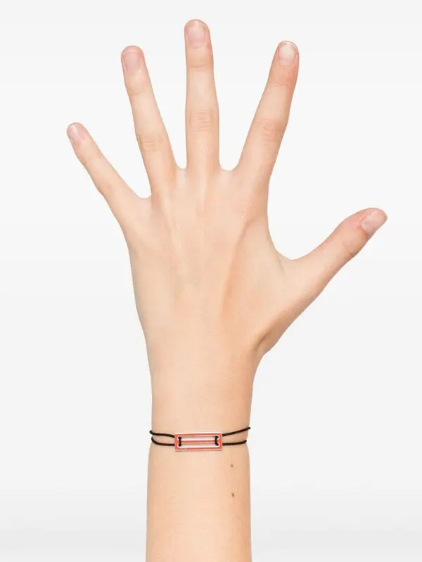 Le Gramme Lacquered Cord Bracelet 2,5g - Orange