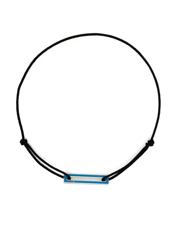 Le Gramme Lacquered Cord Bracelet 1,7g - Blue