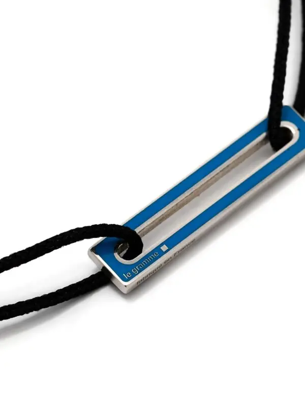 Le Gramme Lacquered Cord Bracelet 1,7g - Blue