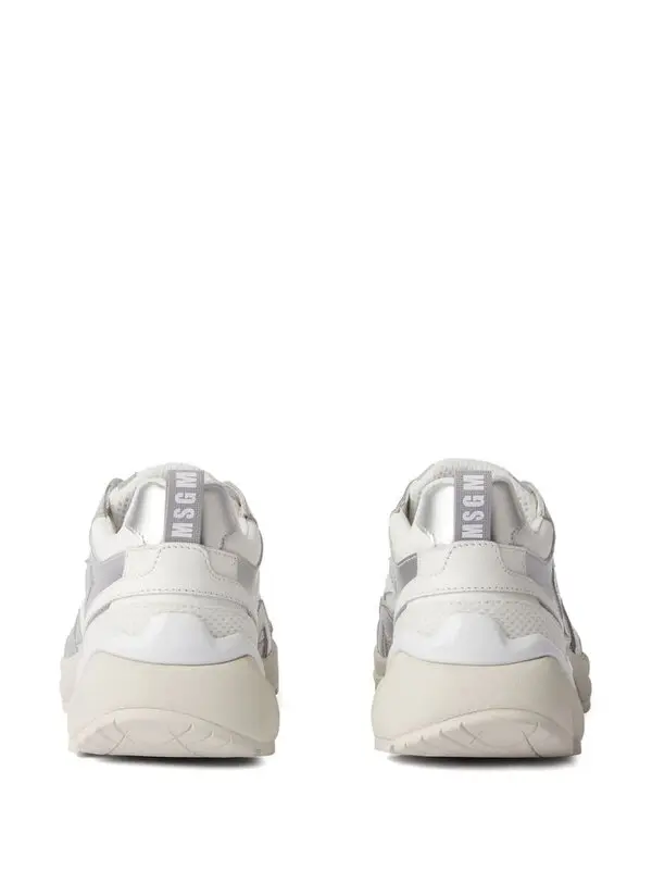 MSGM Logo-embossed Panelled Sneakers