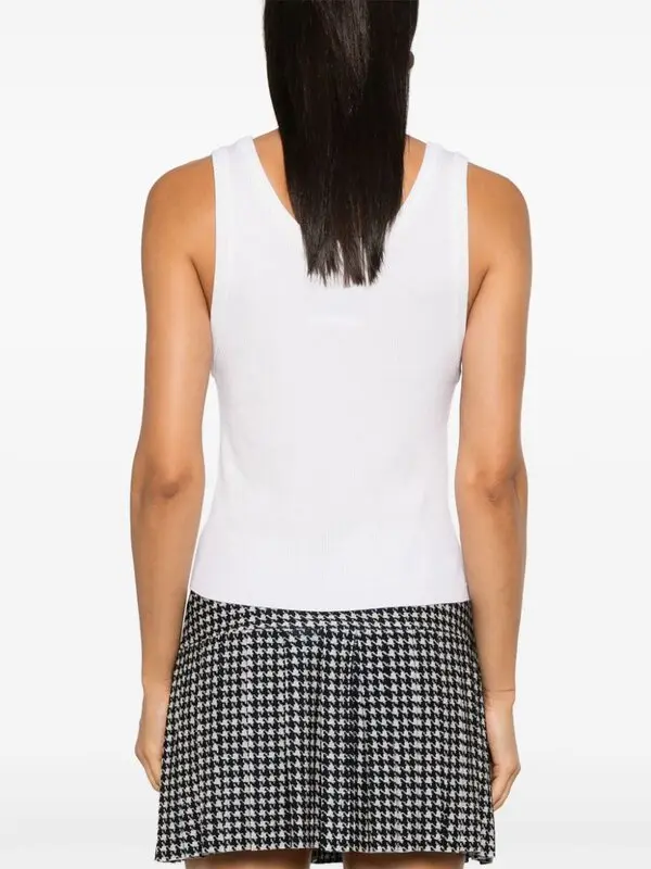 Moschino Lettering Tank Top - White