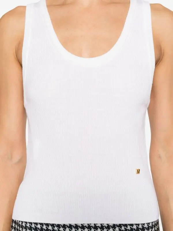 Moschino Lettering Tank Top - White