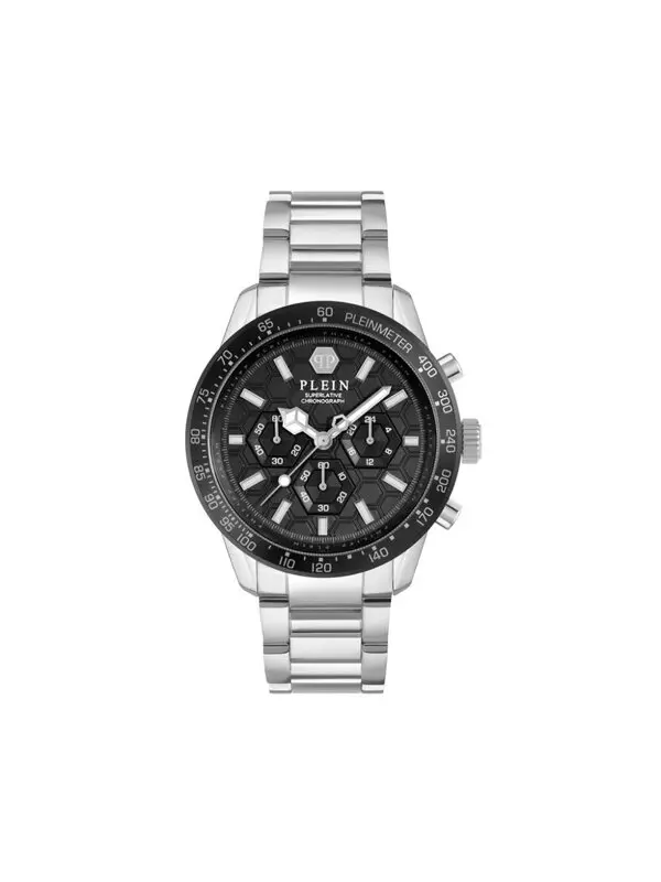 Philipp Plein 44mm Chronograph Bracelet Watch - Black
