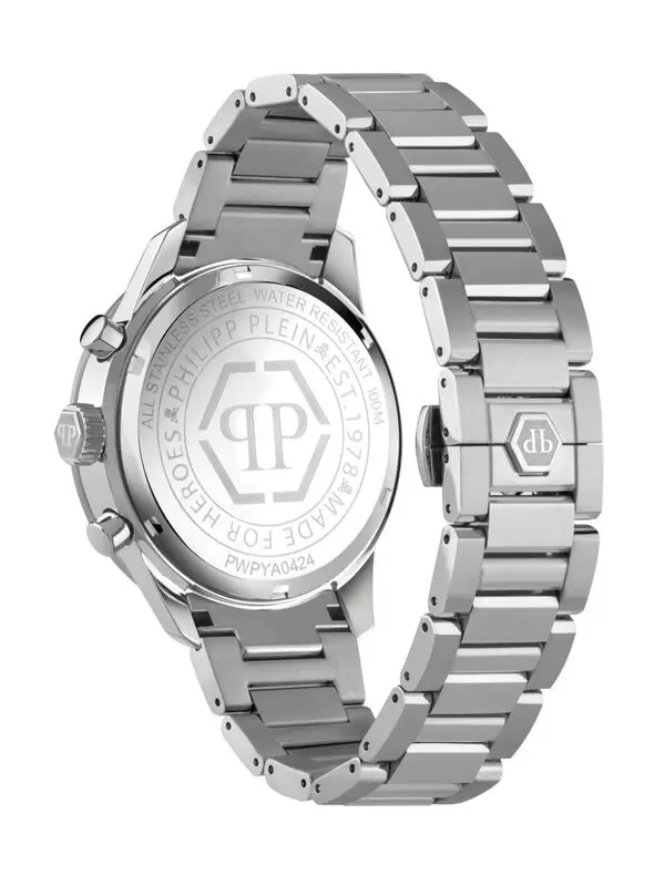 Philipp Plein 44mm Chronograph Bracelet Watch - Black