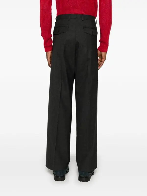 SUNFLOWER Wide Pleated Trousers - Grey