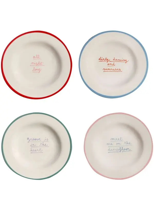 LAETITIA ROUGET X Browns I Put A Spell On You Porcelain Dessert Plates - White