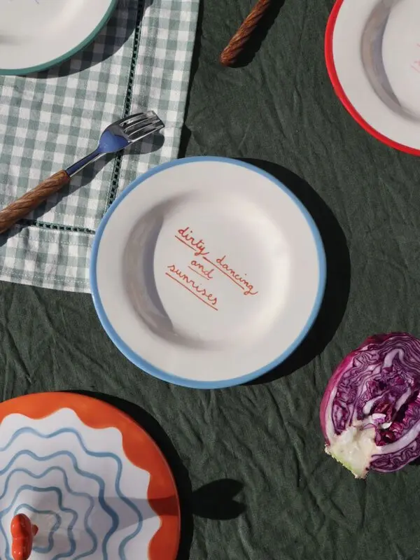 LAETITIA ROUGET X Browns I Put A Spell On You Porcelain Dessert Plates - White