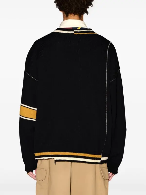 AMBUSH Raw-cut Striped Jumper