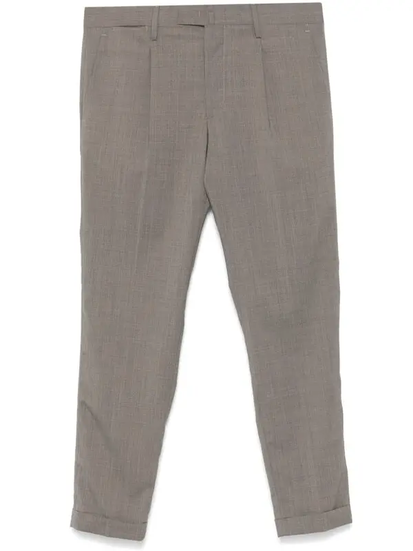 BRIGLIA 1949 Tapered Cropped Trousers