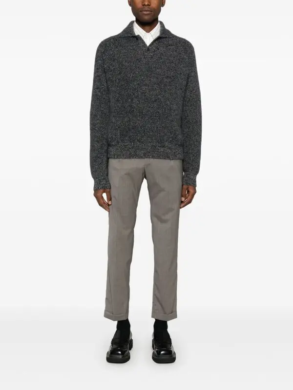 BRIGLIA 1949 Tapered Cropped Trousers