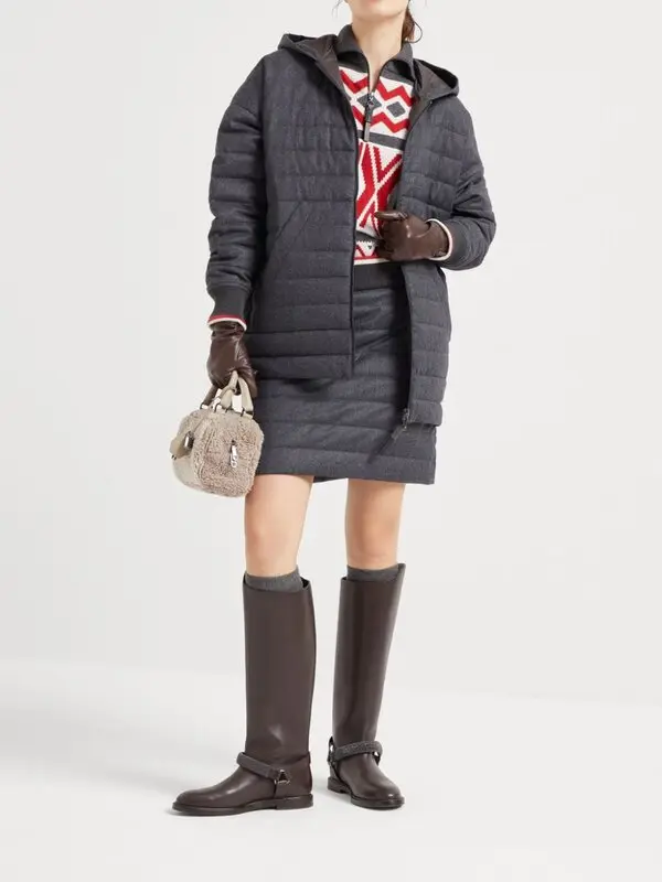Brunello Cucinelli Padded Mini Skirt