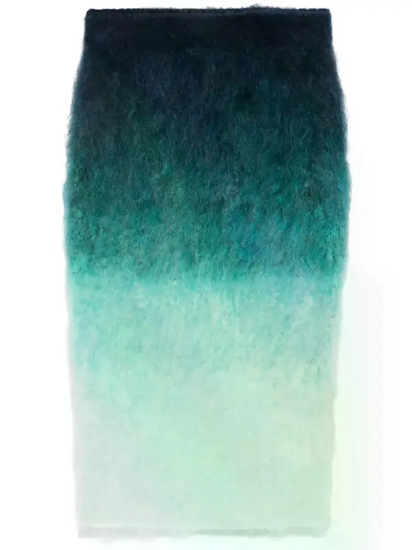 Casablanca Gradient Ankle-length Skirt - Green