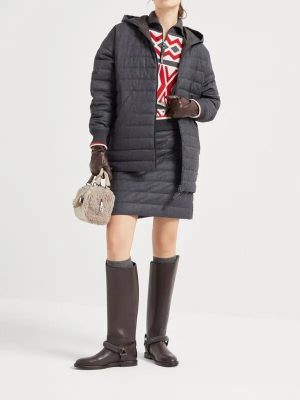 Brunello Cucinelli Padded Wool Coat