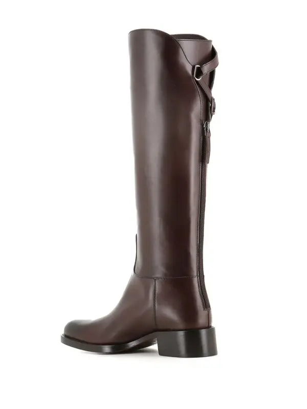 Sartore Leather Riding Boots - Brown