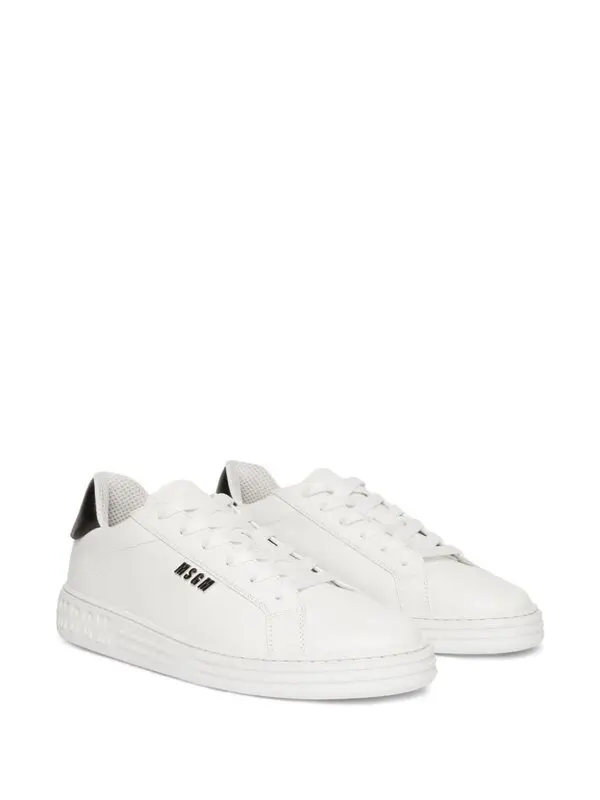 MSGM Leather Sneakers