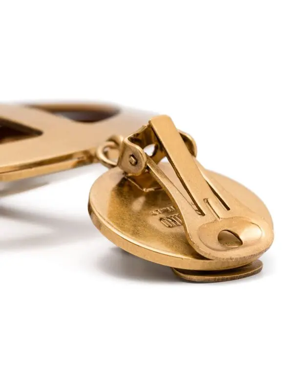 Moschino Peace Sign Clip-on Earrings