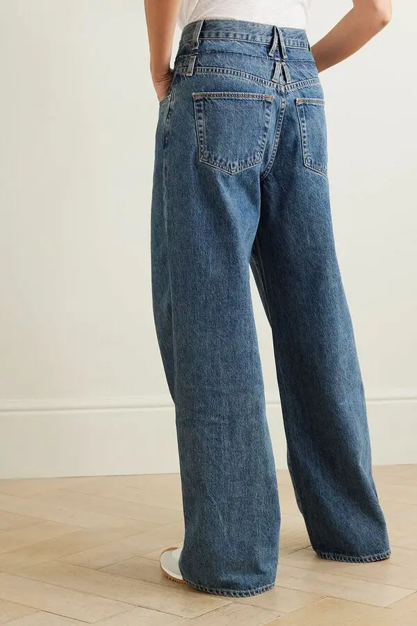 SLVRLAKE Reworked High-rise Wide-leg Jeans