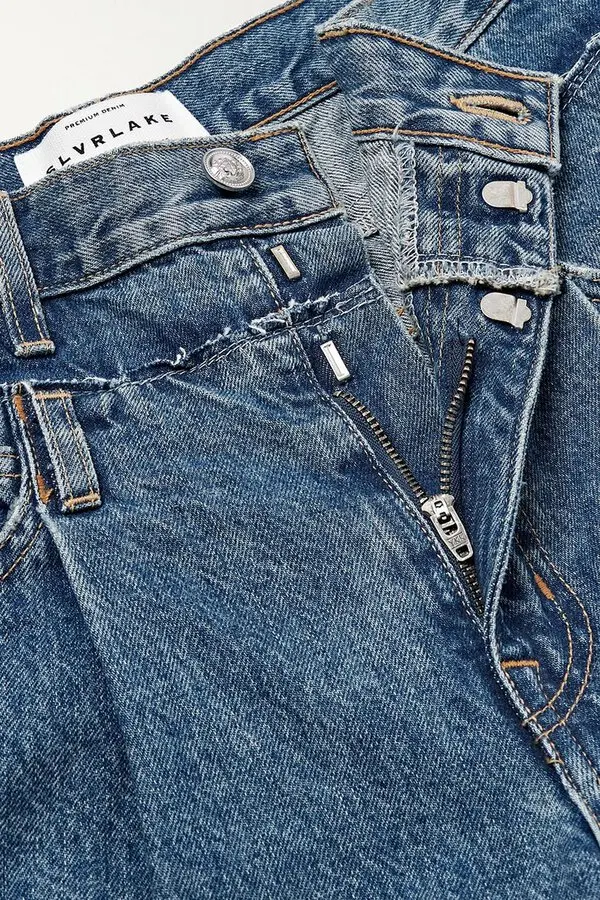 SLVRLAKE Reworked High-rise Wide-leg Jeans