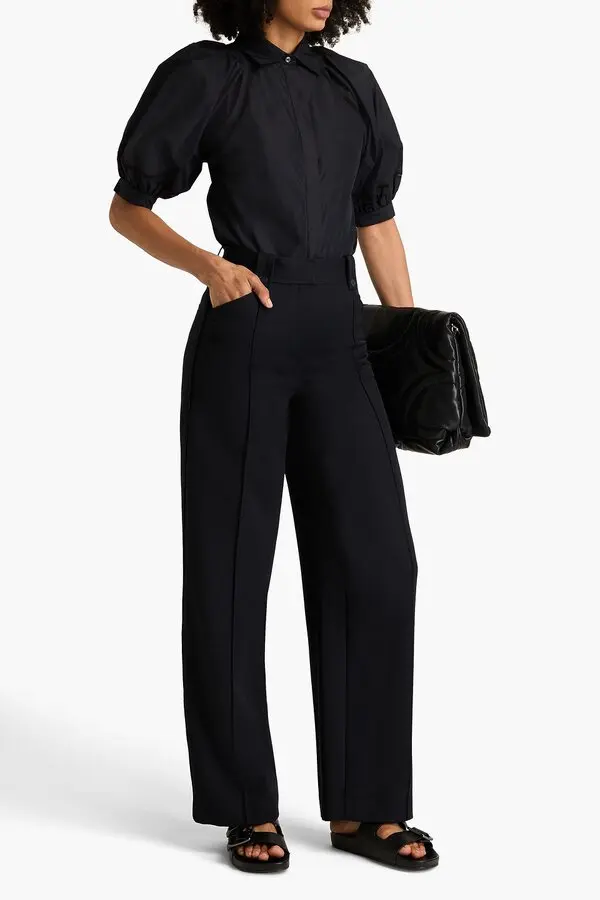 3.1 Phillip Lim Wool-twill Wide-leg Pants - Midnight Blue