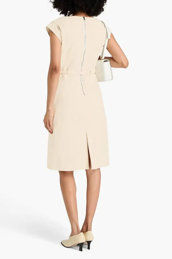 3.1 Phillip Lim Belted Denim Midi Dress - Ecru