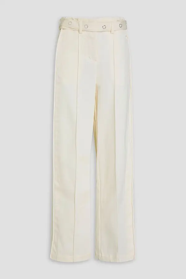 3.1 Phillip Lim Cotton-twill Wide-leg Pants - Ecru