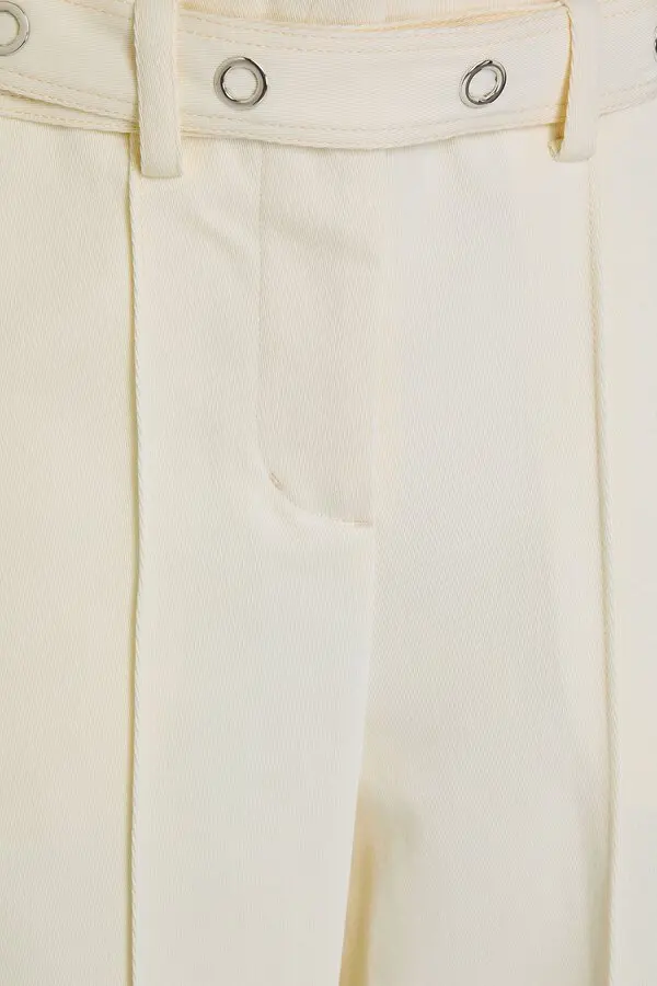 3.1 Phillip Lim Cotton-twill Wide-leg Pants - Ecru