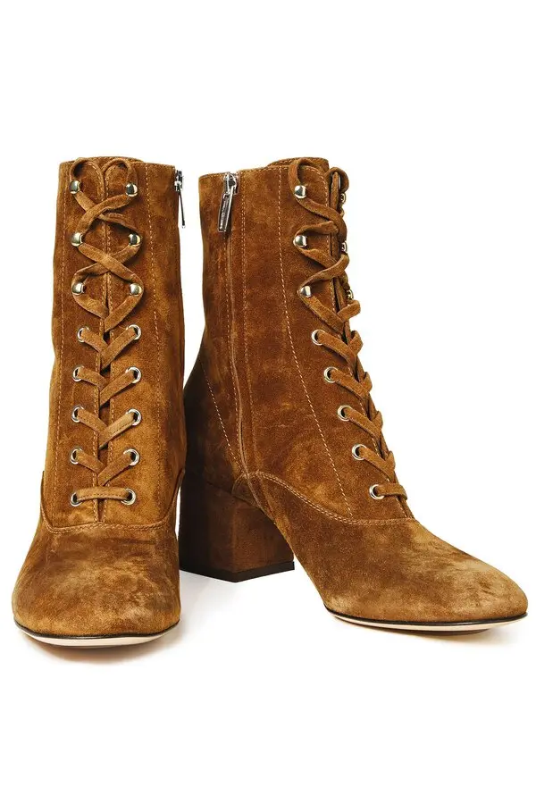 GIANVITO ROSSI Mackay Lace-up Ankle Boots