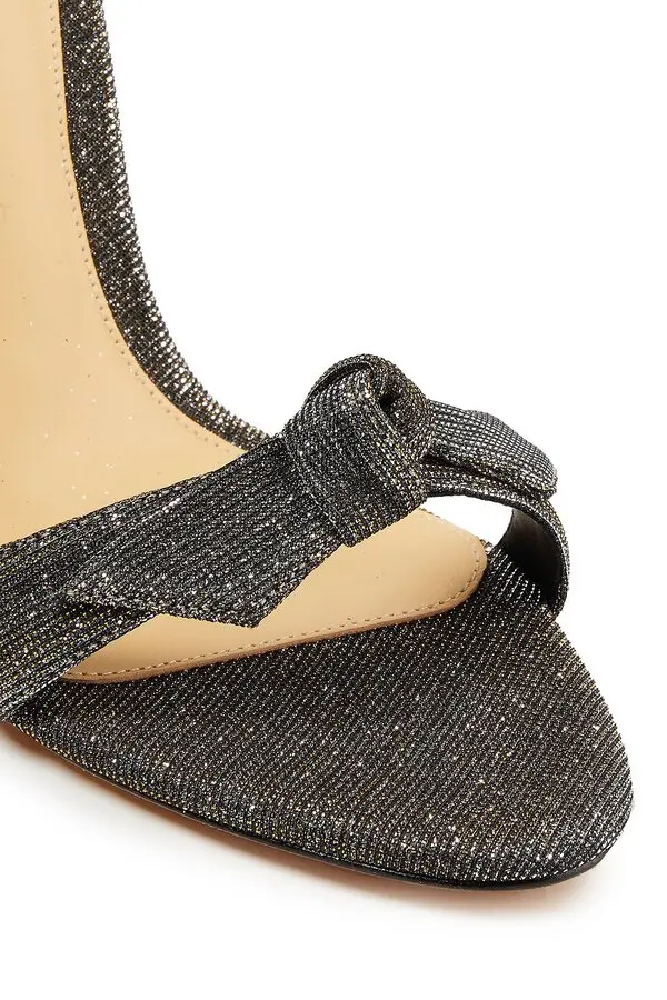 ALEXANDRE BIRMAN Clarita Lamé Sandals - Gunmetal